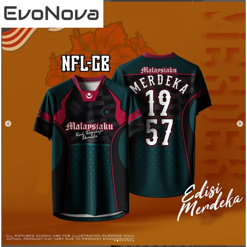 Baju Merdeka 68 Tahun baju jersey Ethnic T-shirt 2025 Merdeka 2024 ...