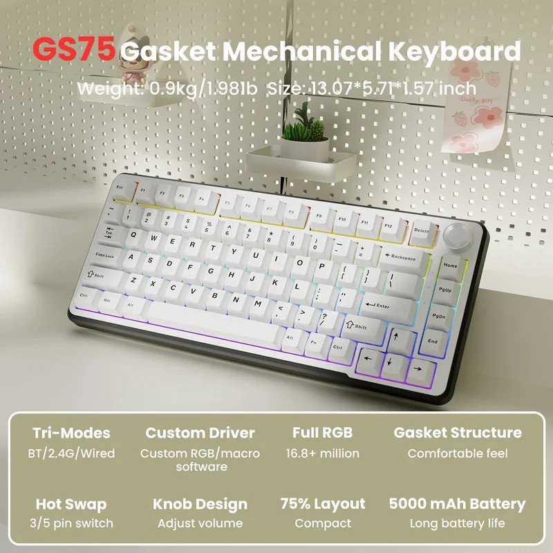 EWEADN GS75 wireless mechanical keyboard, combining beauty and ...