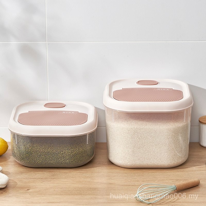Kitchen Household Rice Bucket 10kg Sealed Multigrain 6kg Storage Box ...