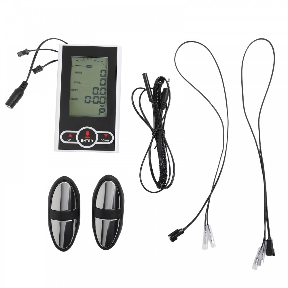 Lightweight Plastic Exercise Bike Monitor Featuring Heart Rate Sensor ...