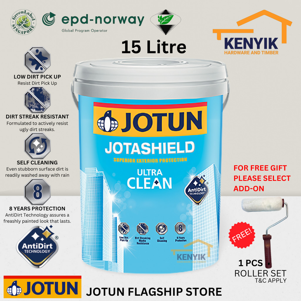 JOTUN 15L Jotashield Ultra Clean (Exterior) | Shopee Malaysia