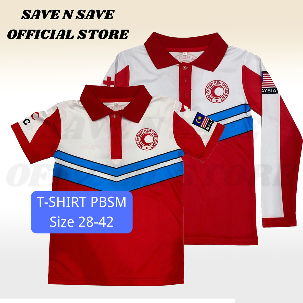 PBSM T-shirt New Design PBSM Sekolah Rendah Persatuan MRS Malaysian Red Crescent Baju ...