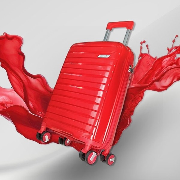 Barry Smith 20" PP TSA Lock Secure Zipper Luggage (Scarlet Red ...