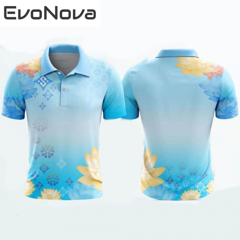 new design blue gradient colours pattern with thai floral lotus Pattern ...