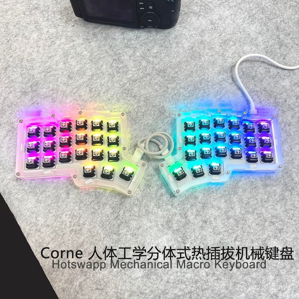 Split Mechanical Keyboard Kit Hot Plug 42-Key Game Ergonomic Gasket ...