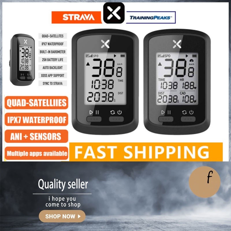 XOSS Bike Computer G Plus Wireless GPS Speedometer Waterproof Road Bike ...