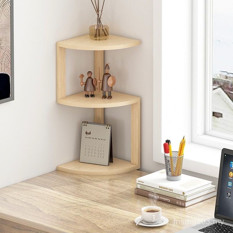 SG Desktop Bookshelf Corner Shelf Desk Desk Study Desk Small Bookcase ...