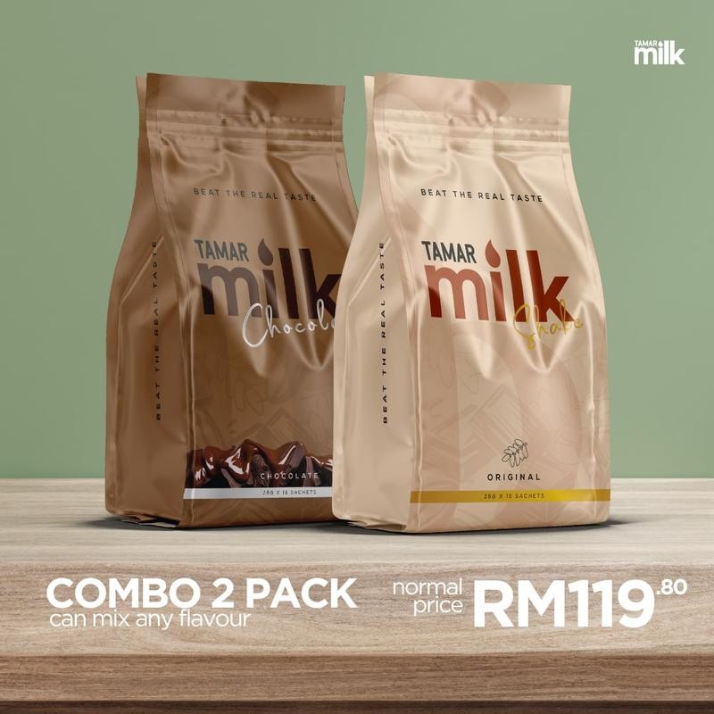 COMBO 2 PACK TAMAR MILK - ORIGINAL & CHOCOLATE SESUAI UNTUK IBU ...
