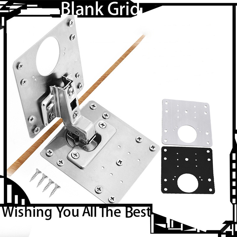 Stainless Steel Cabinet Hinge Repair Kit - 8-Hole Adjustable Mounting ...