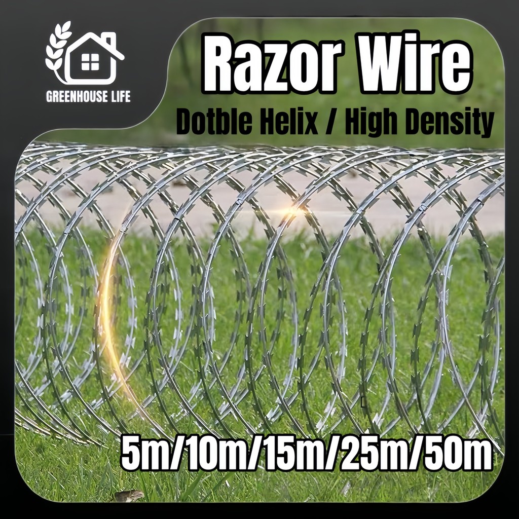 Razor Barbed Wire Dawai Kawat Duri Dawai Duri Pagar Dawai Duri Kawat ...