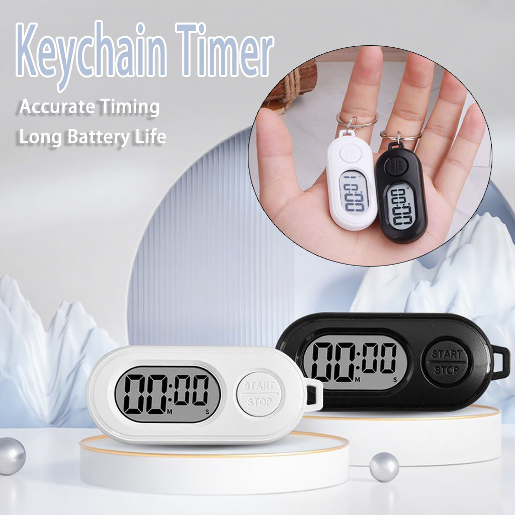 Stop Timer Clock Time Counter Keychain Portable for Outdoors LCD Screen ...