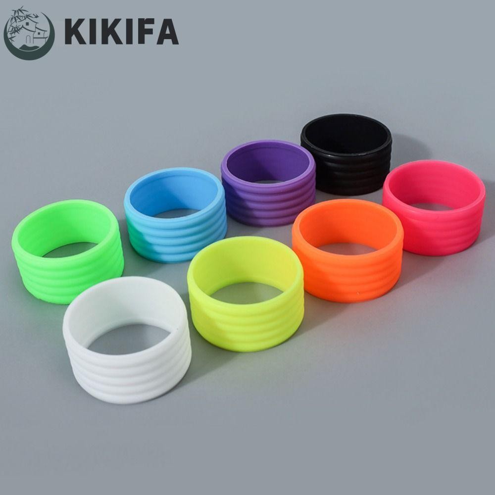 KIKIFA 4 Pcs Silicone Tennis Racket Grip, Silicone Sweat-absorbing ...
