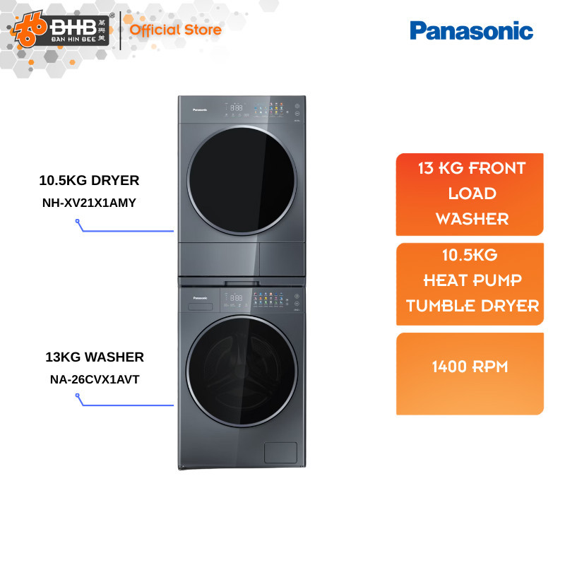 Panasonic 13KG Front Load Washing Machine NA-26CVX1AVT Purified Water ...