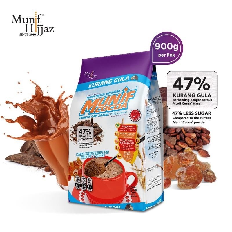 MUNIF HIJJAZ [COCOA DEALS] COMBO MUNIF COCOA ARABIC GUM 47% LESS SUGAR ...