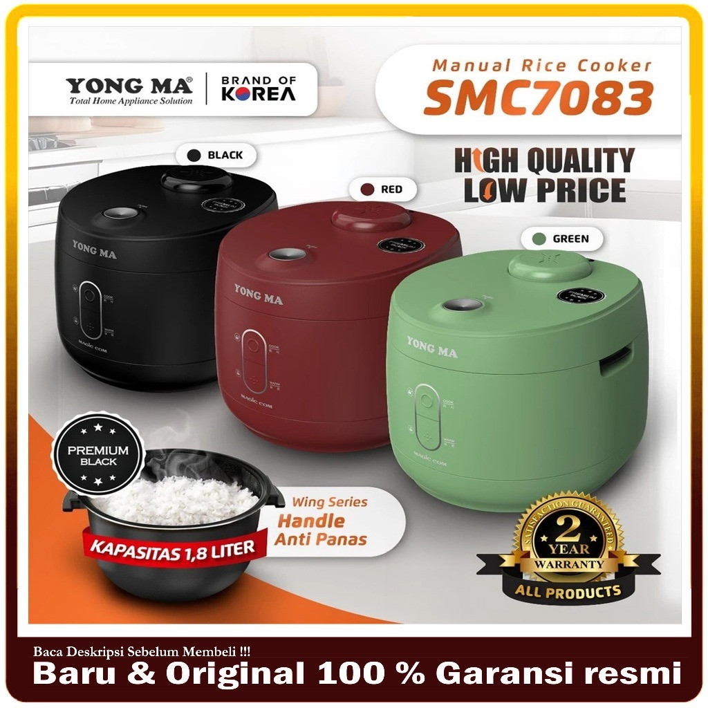 YONG MA Magic Com SMC 7083 1,8L 3in1 / Rice Cooker YONG MA 1,8L SMC ...