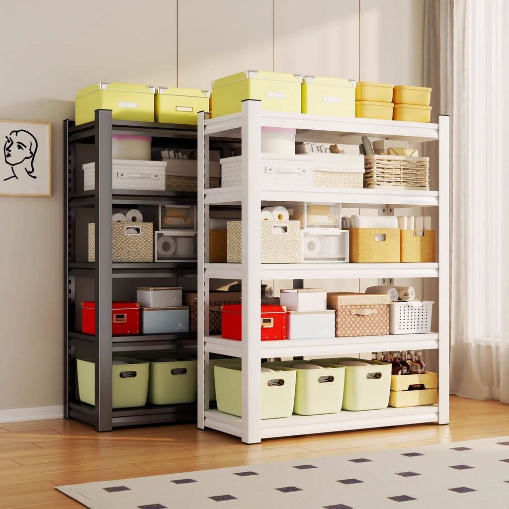 MOOM 60-120CM Rak Besi Bertingkat Metal Rack Shelf High Load-Bearing ...