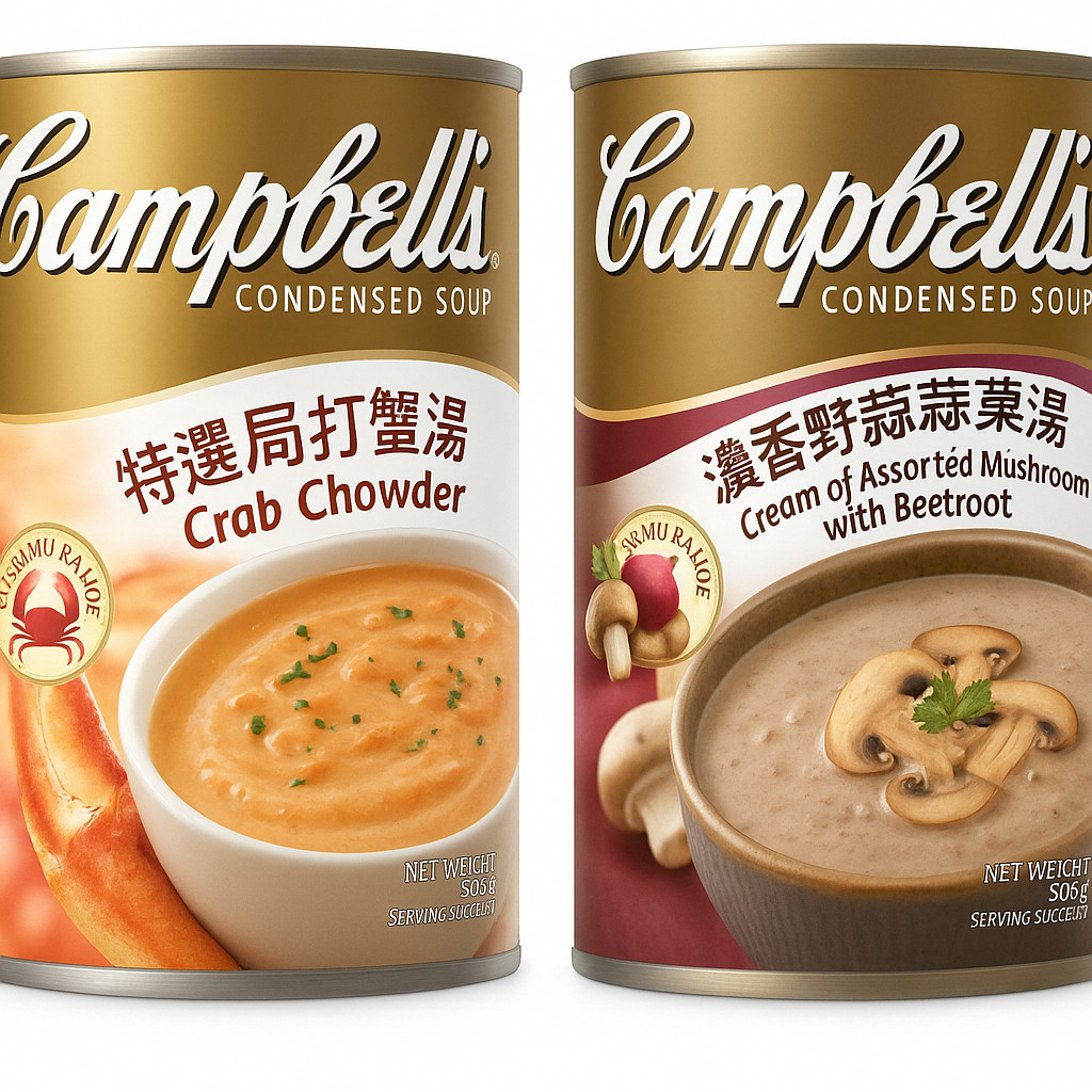 Campbell’s Condensed Soup 290g – Crab Chowder / Mushroom Truffle ...