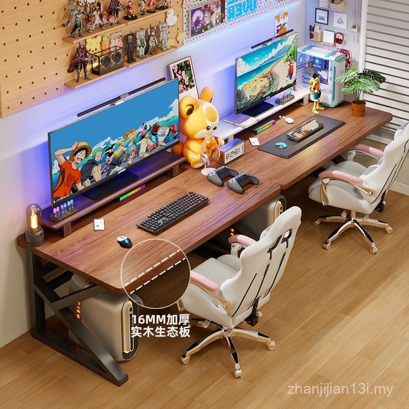 Double Computer Desk Household Desk Adult Desk Bedroom Long Table ...