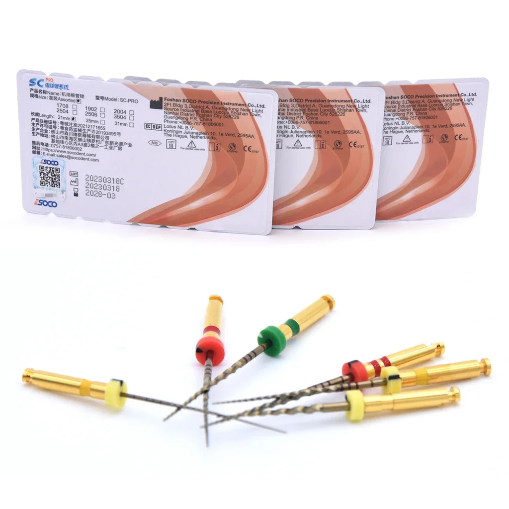 COXO SOCO PRO Dental Root Canal File Heat-Activated Rotary Nitinol ...