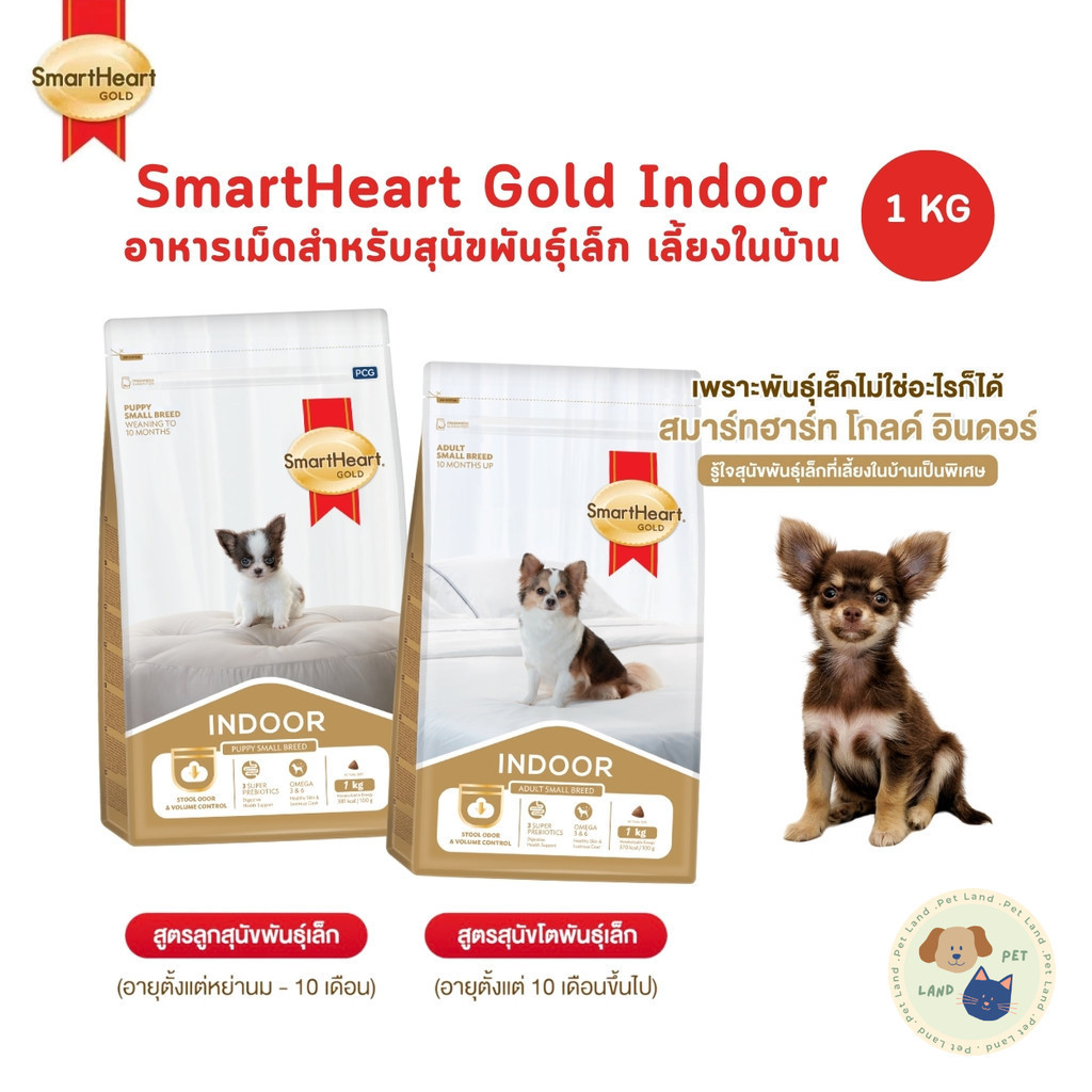 SmartHeart Gold Indoor Smart Heart Dry Food For Small Breeds Formula 1 ...