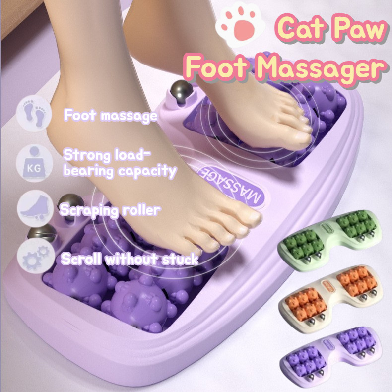 🌟Relaxation🌟Home Magnetic Therapy Four Rows Foot Massager 足部脚部脚底按摩器/4 ...
