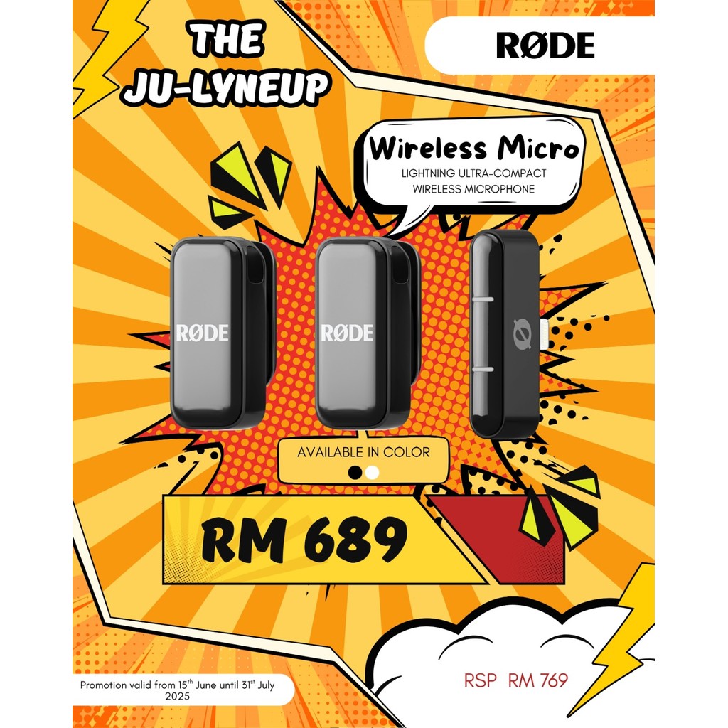 RODE Wireless Micro Ultra-compact Wireless Microphone | Shopee Malaysia