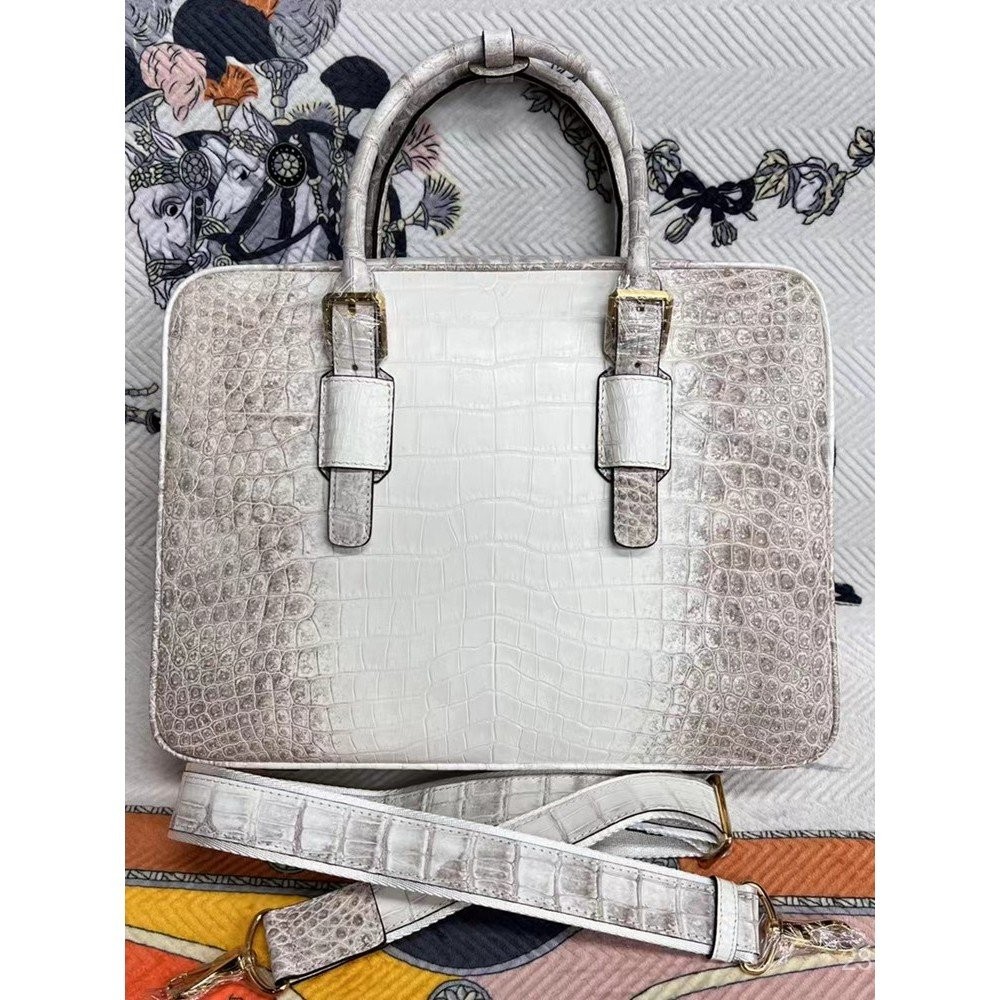 Beg Perniagaan Mendatar Lelaki Kulit Buaya yang diimport Beg Tangan ...