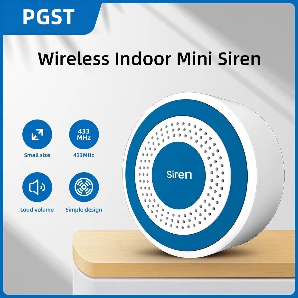 PGST Wireless Siren 100dB 433Mhz for PGST Alarm Host Model | Shopee ...