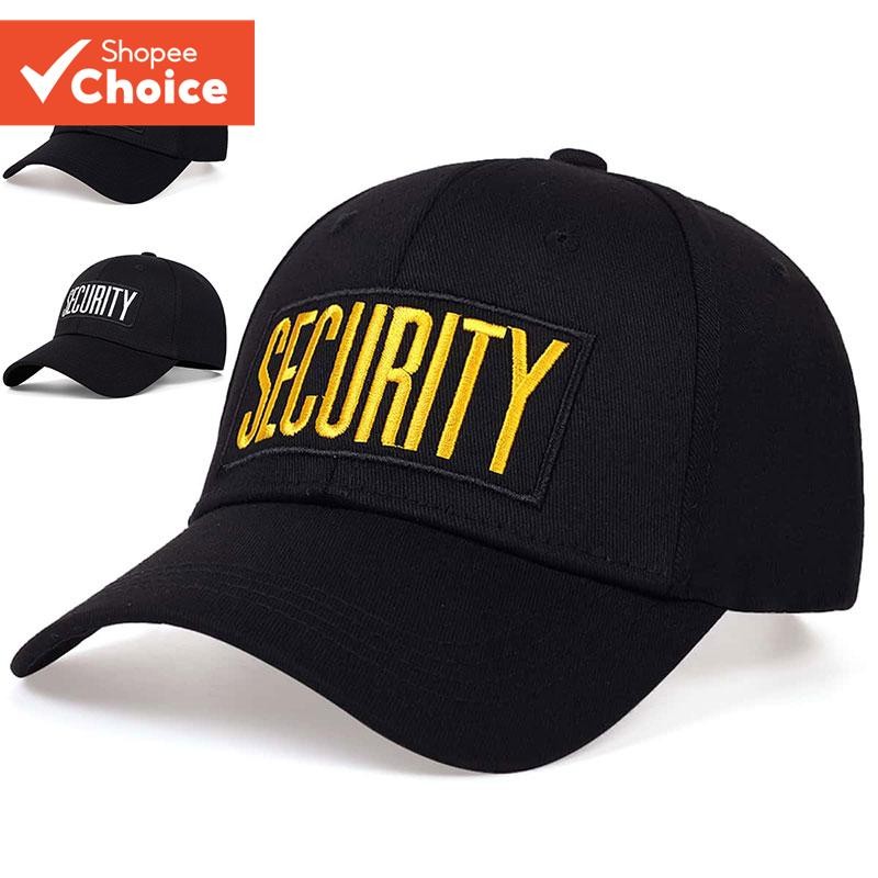 Unisex SECURITY Embroidery Adjustable simple Baseball Hat dad caps ...