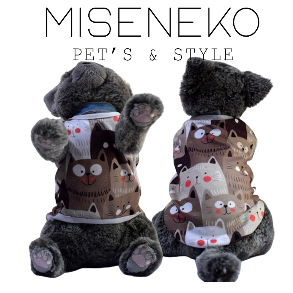 Cute Cat Clothes with Brown Cat Model Pattern for Men, Women, Male ...