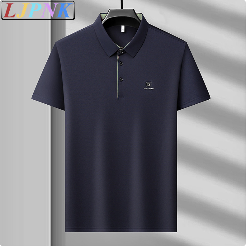 LJPNK Men’s Summer Polo Shirt – Breathable Loose Fit Casual Top for ...
