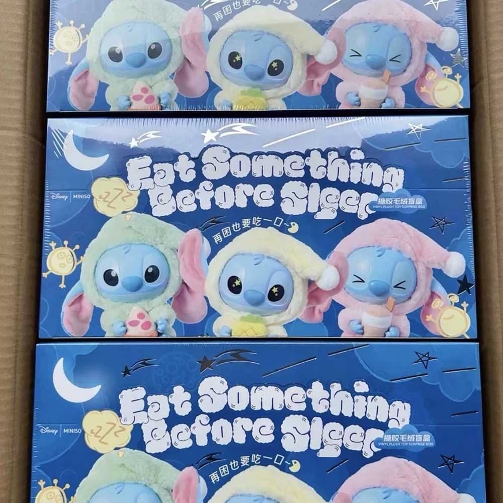 Miniso Stitch Eat Something Before Sleep Series Vinyl Figure Blind Box | Shopee Malaysia
