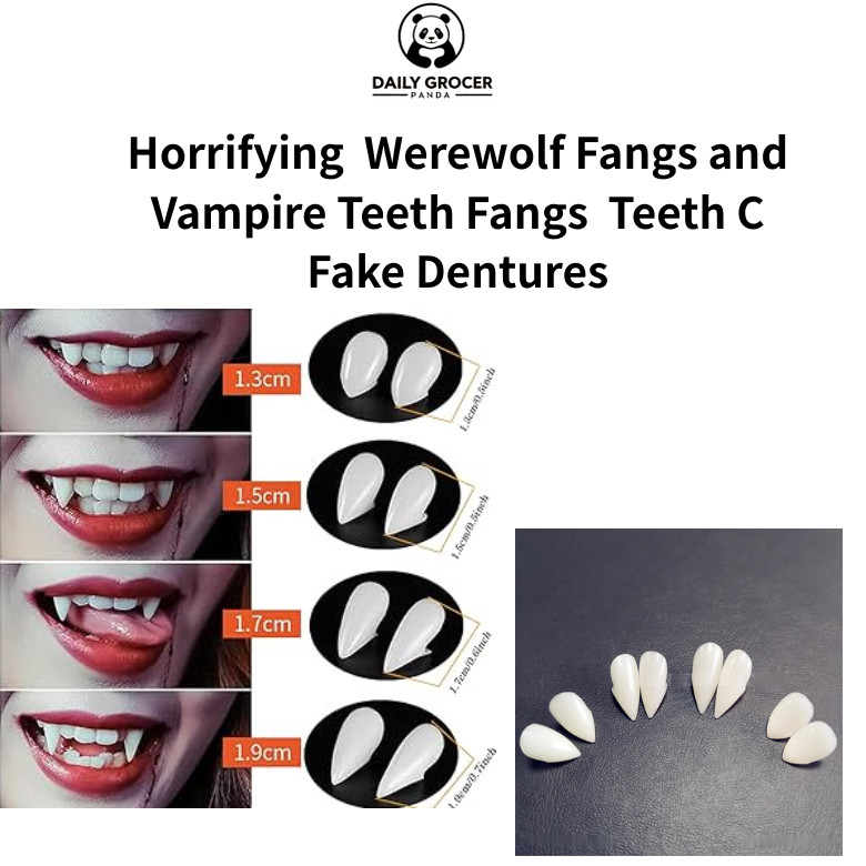 The Cosplay Prank Act Halloween Horrifying Werewolf Fangs Dan Dentures ...