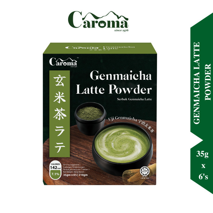 CAROMA Serbuk Uji Genmaicha Latte 3‑dalam‑1 | 35gm x 6's 【Genmaicha ...