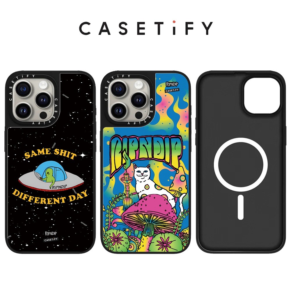 Magnetic RIPNDIP White Cat Mirror Phone Case for IPhone 16 Pro Max 15 ...