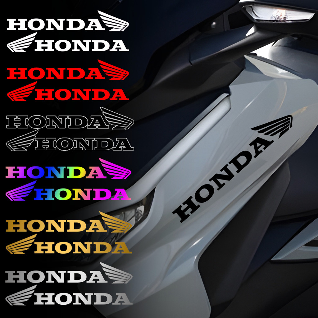 1Pair Honda Wing Logo Head Stcker for Motorcycle Tank Front Bumper ...