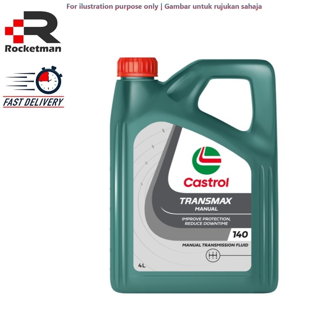 CASTROL TRANSMAX MANUAL 140 AXLE OIL (4LITRE) GL-4 DIFFERENTIAL FLUID ...