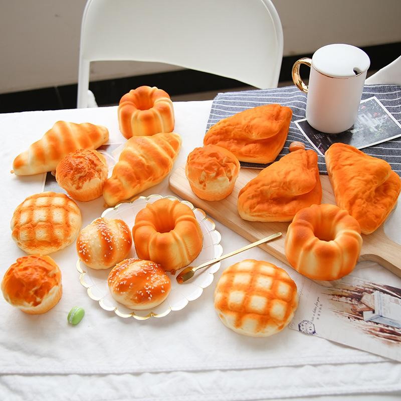 Hyper-Realistic Japanese Bread Prop - Slow-Rebound Fake Bakery Model ...