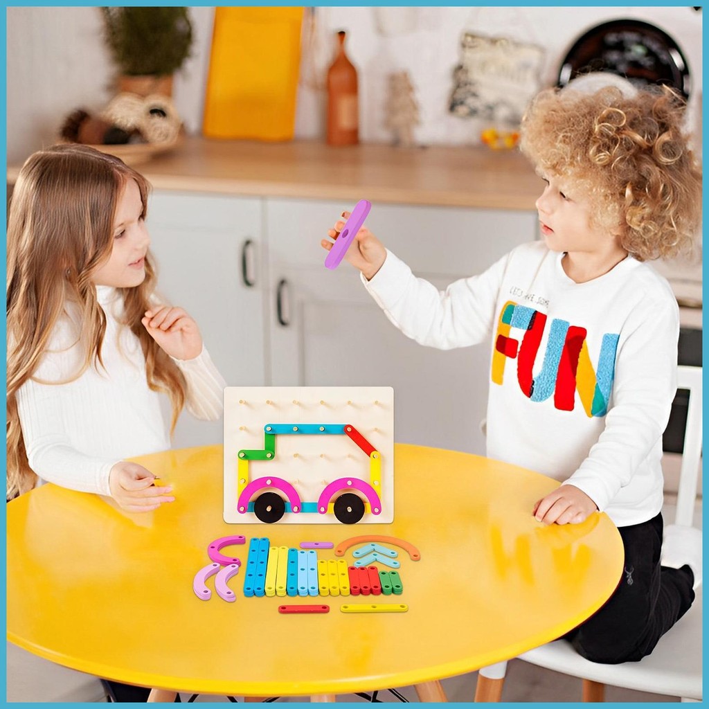 Color Peg Matching Game Educational Shape Matching Puzzle Creative ...