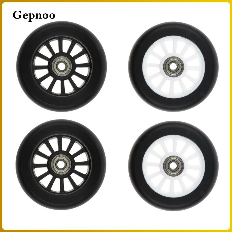 Gepnoo 2pcs PU Scooter Wheels Speed Skates Trolley Wheels Replacement ...