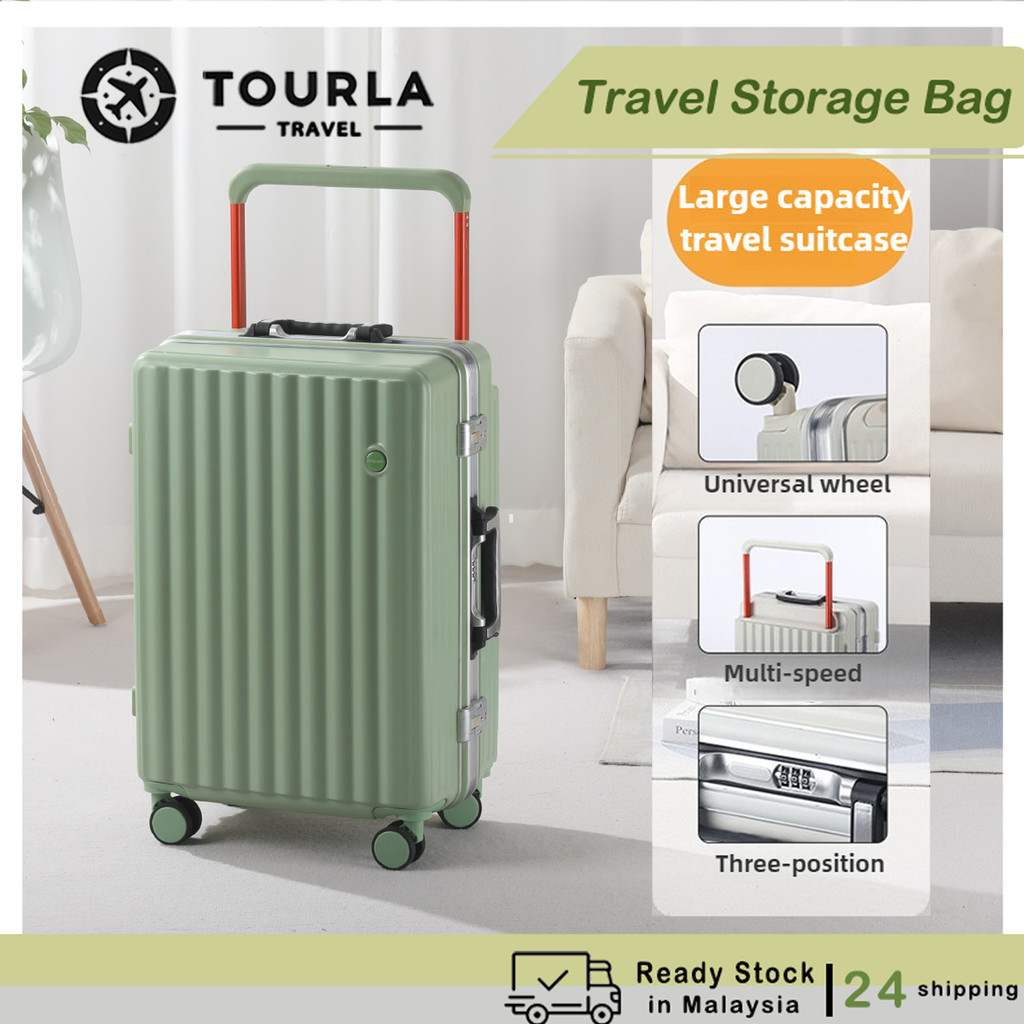 Aluminium Frame 20/24/28 Inch Luggage Travel Wide Handle Suitcase with ...