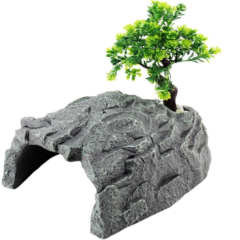 Reptile Pet Reptile Box Oversized Sulcata Tortoise Hide House Nest Cave ...