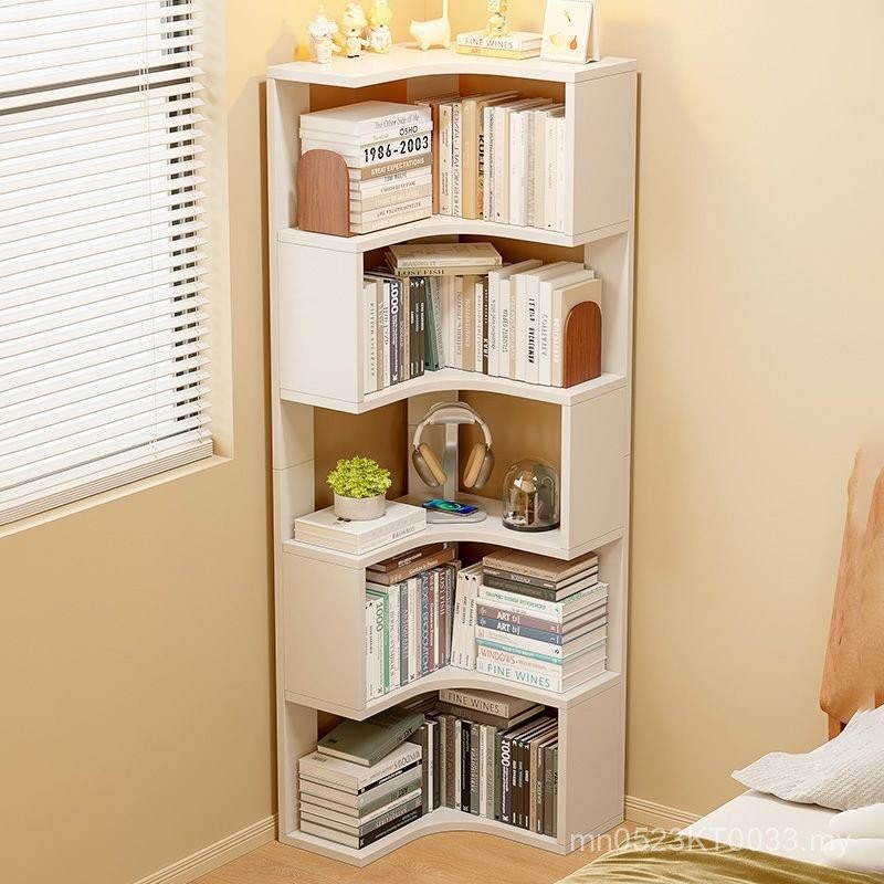Triangle Wall Side Cabinet Locking Storage Cabinet Corner Bookshelf ...
