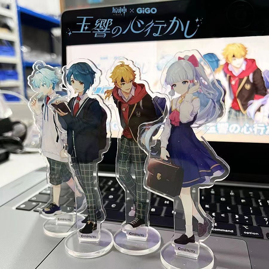 Yuanshen X GIGO Linkage Merchandise Winter School Uniform Standing Card ...
