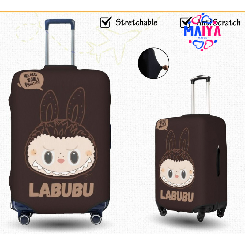 Labubu Luggage Cover Stretchable Spandex Fabric Luggage Cover 18 20 22 ...