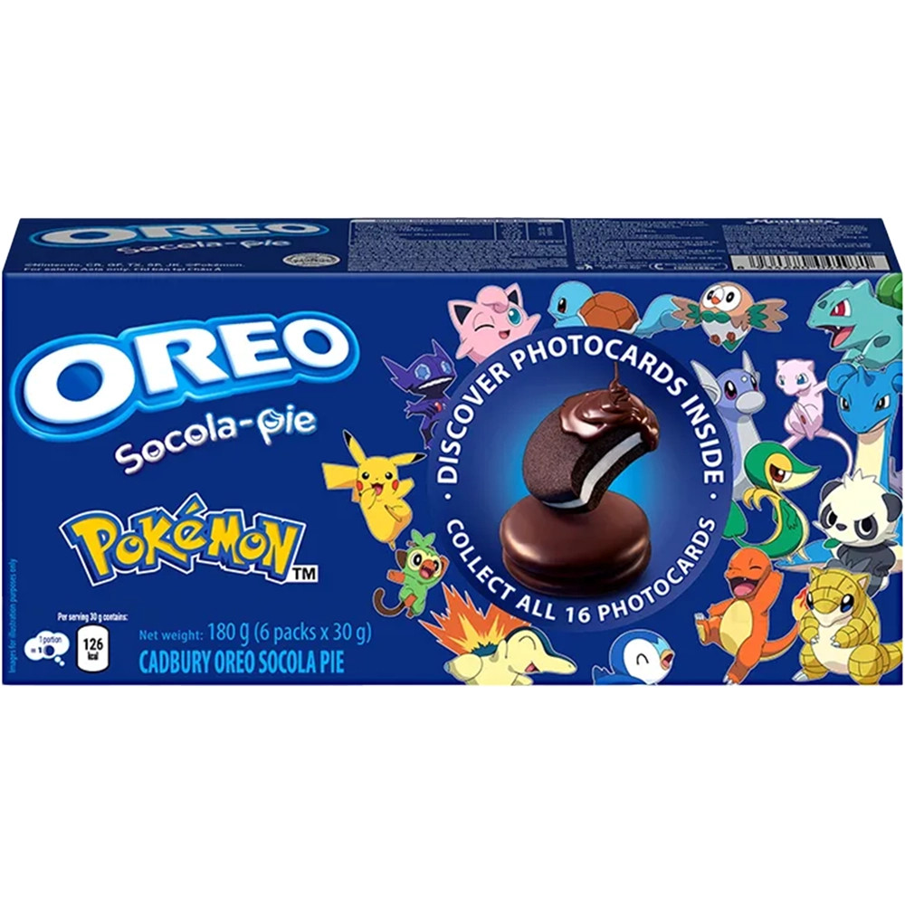 OREO Cadbury Pokemon Socola Pie 30G X 6 | Shopee Malaysia