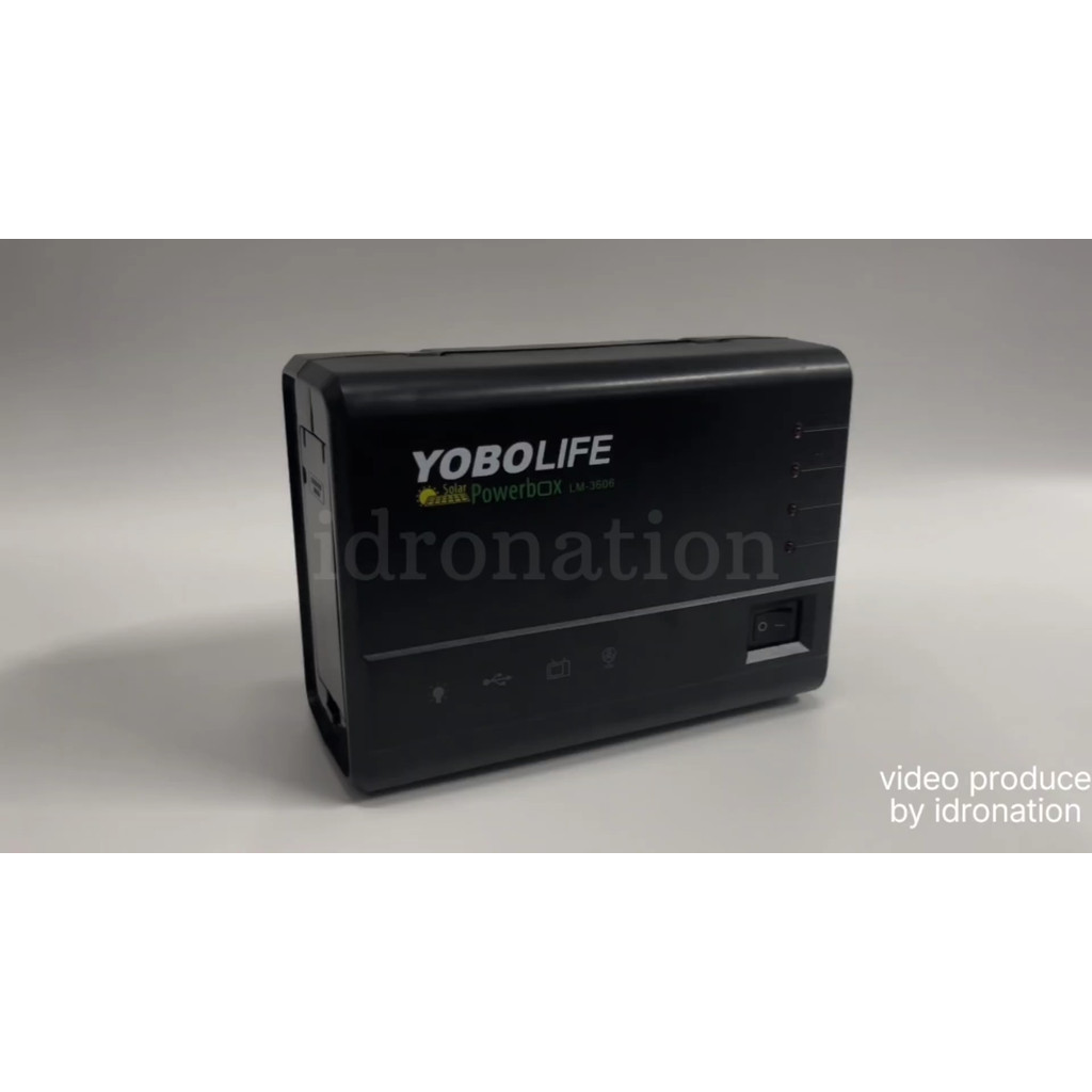 YOBOLIFE LM-3606 16V15W Solar Power System 5000mAh Portable Outdoor ...