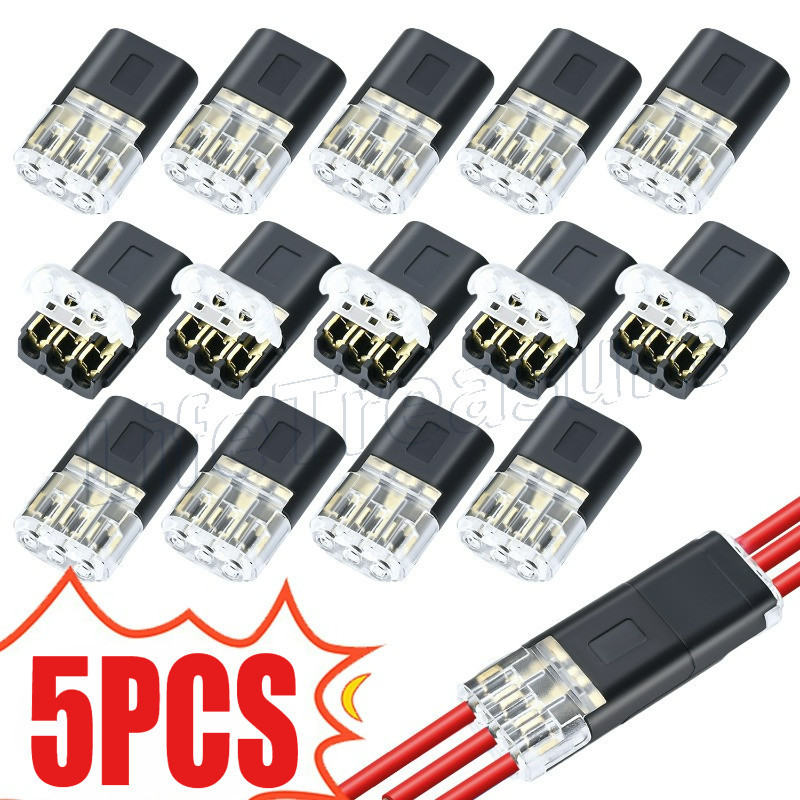 1-5PCS 3Pin Way Plug Electrical Connector - D3 Plug-in Type Quick ...