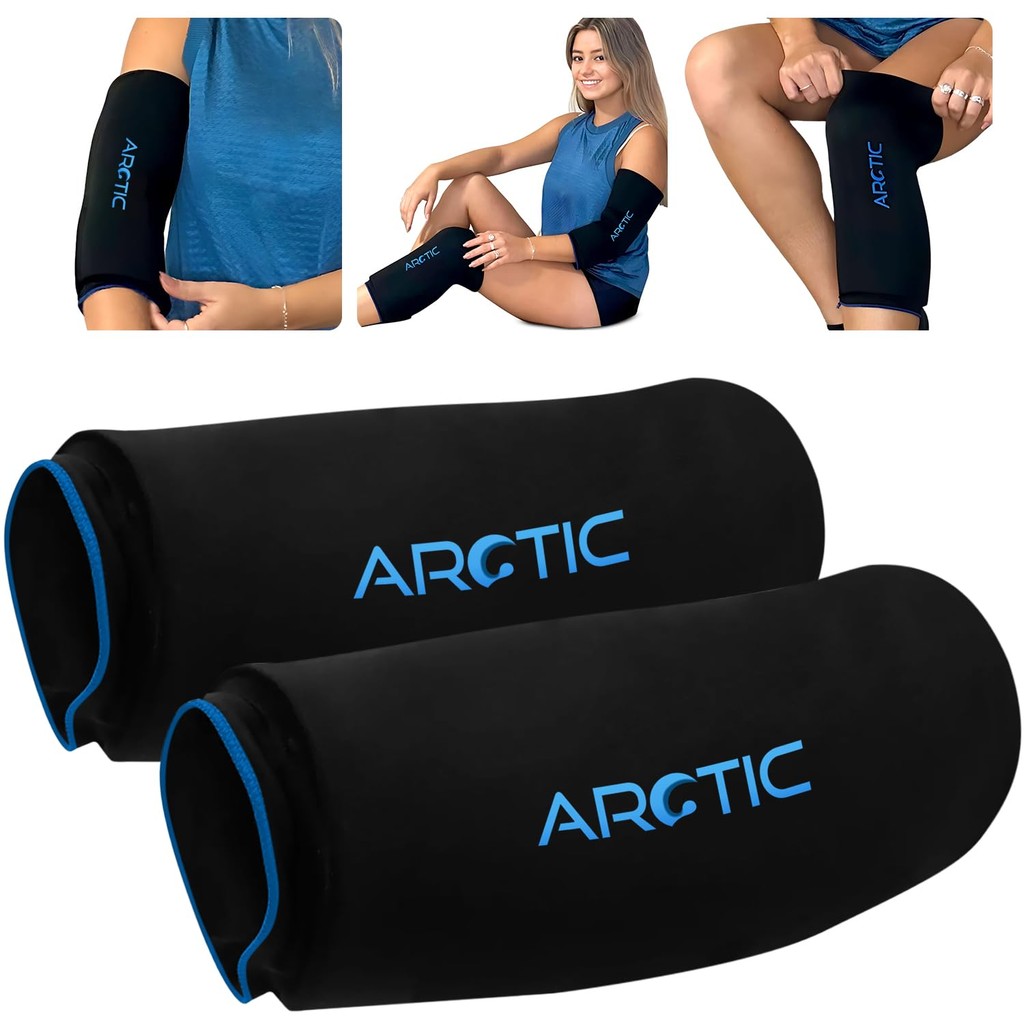 Two Pack | Elbow Ice Pack Wrap & Knee Ice Pack Wrap - Ice Sleeves ...