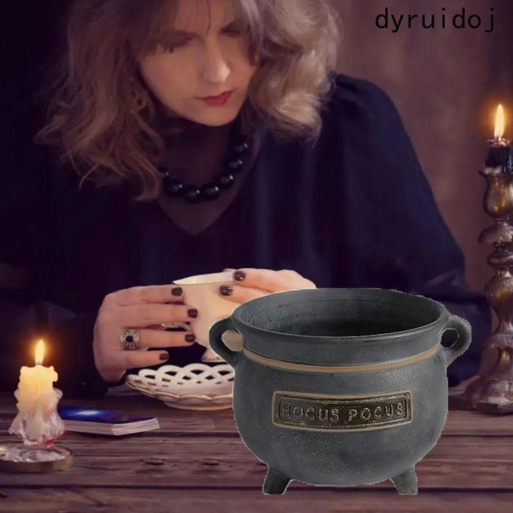 DYRUIDOJ Halloween Candy Bowl, with Spoon Practical Witches Cauldron ...